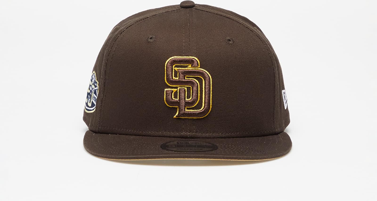 New Era San Diego Padres Side Patch 9FIFTY Snapback Cap Nfl Brown Suede ...