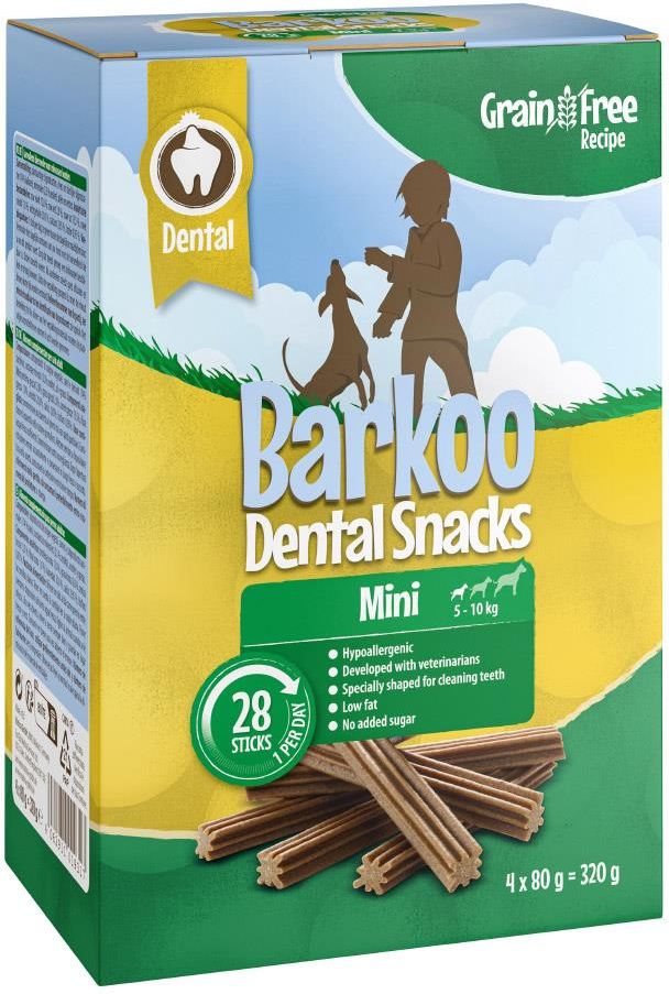 Karma Barkoo Dental Snacks Bezzbożowa Receptura Dla Małych Psów 28szt ...