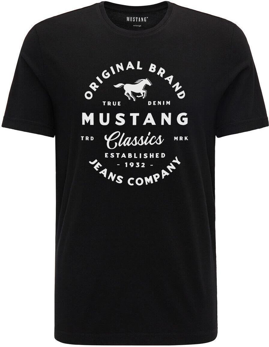 MUSTANG ALEX C PRINT MĘSKI T-SHIRT KOSZULKA LOGO TEE BLACK 1015052 4142 ...