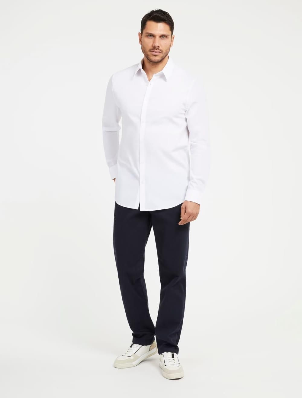 BIAŁA MĘSKA KOSZULA GUESS M1YH20W7ZK1-G011 (L) - Ceny i opinie - Ceneo.pl