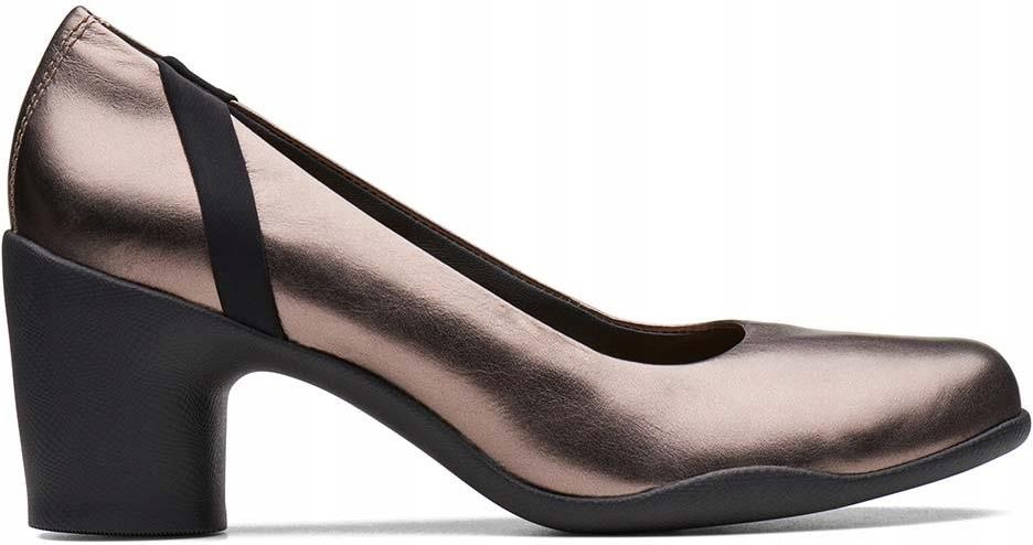 Clarks Czołenka skóra brąz lakier Un Rosa Step 36 - Ceny i opinie ...