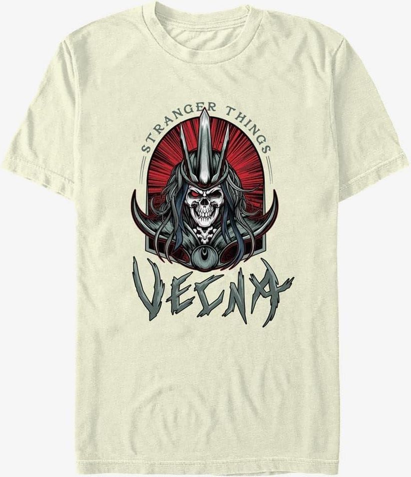 Queens Netflix Stranger Things - Vecna Tombstone Badge Men's T-Shirt ...