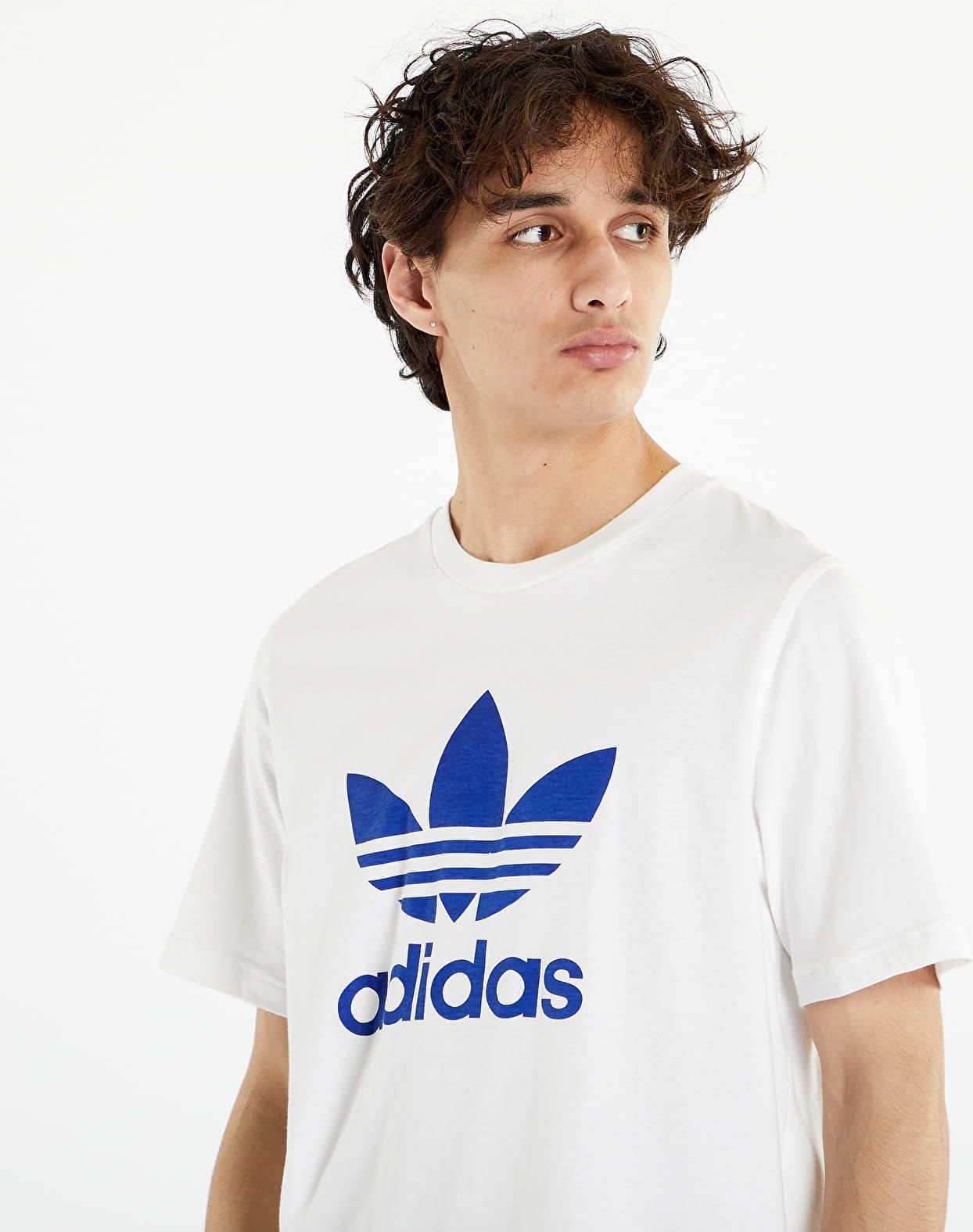 Adidas Trefoil T-Shirt White/ Semi Lucid Blue - Ceny i opinie - Ceneo.pl