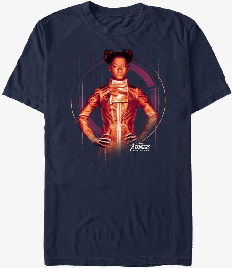 Queens Marvel Avengers: Infinity War - Shuri Tech Unisex T-Shirt Navy ...