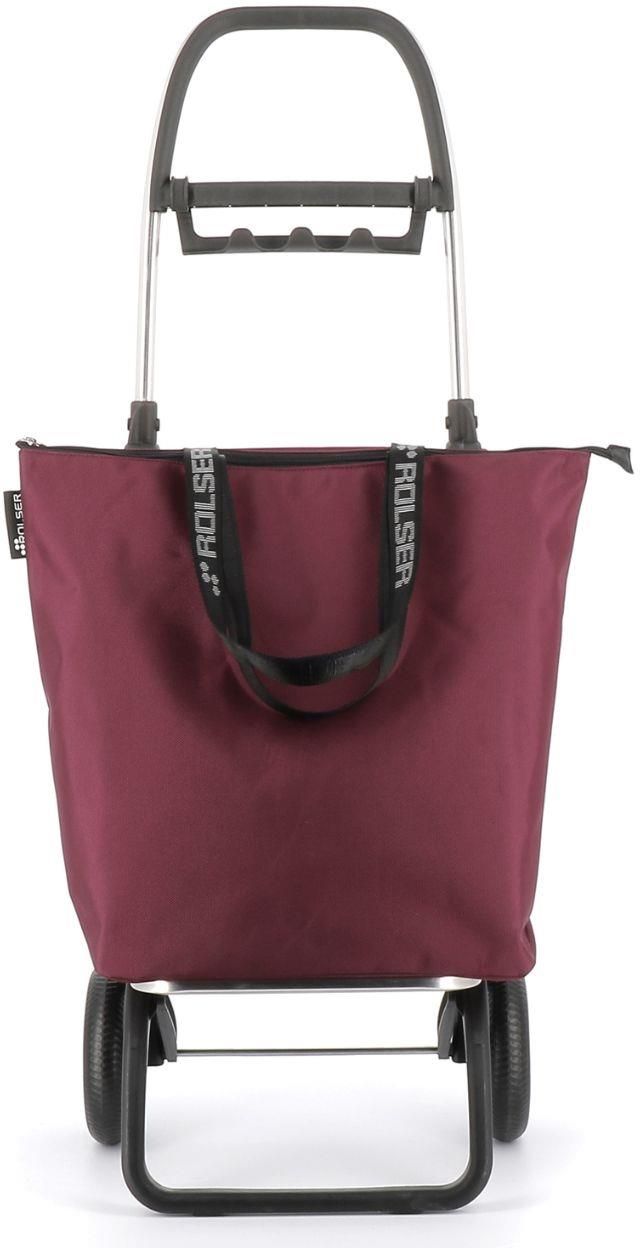 Wózek na zakupy składany 2-kołowy Rolser Mini Bag Plus MF - bordeaux ...