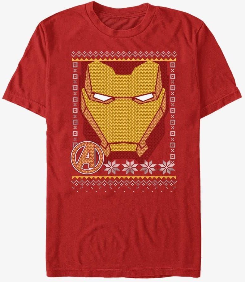 Queens Marvel Avengers Classic - Iron Sweater face Unisex T-Shirt Red ...