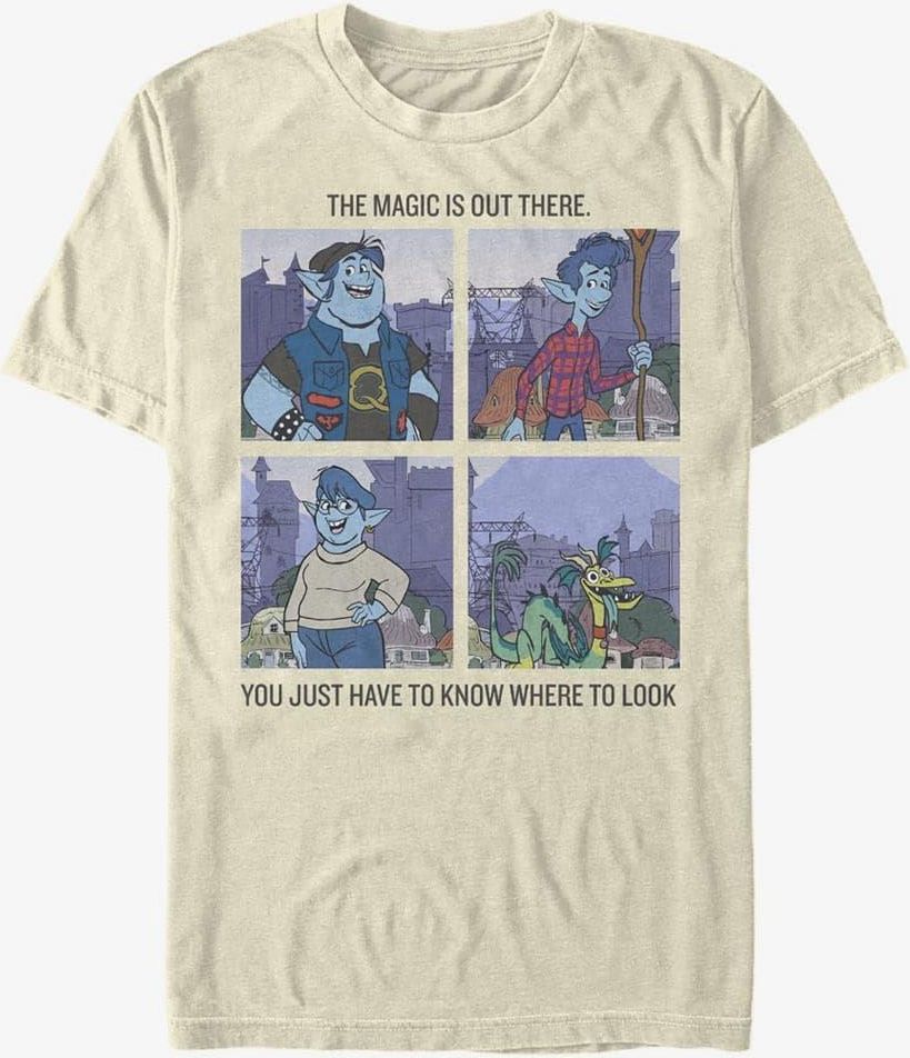 Queens Pixar Onward - MAGIC OUT THERE Unisex T-Shirt Natural - Ceny i ...