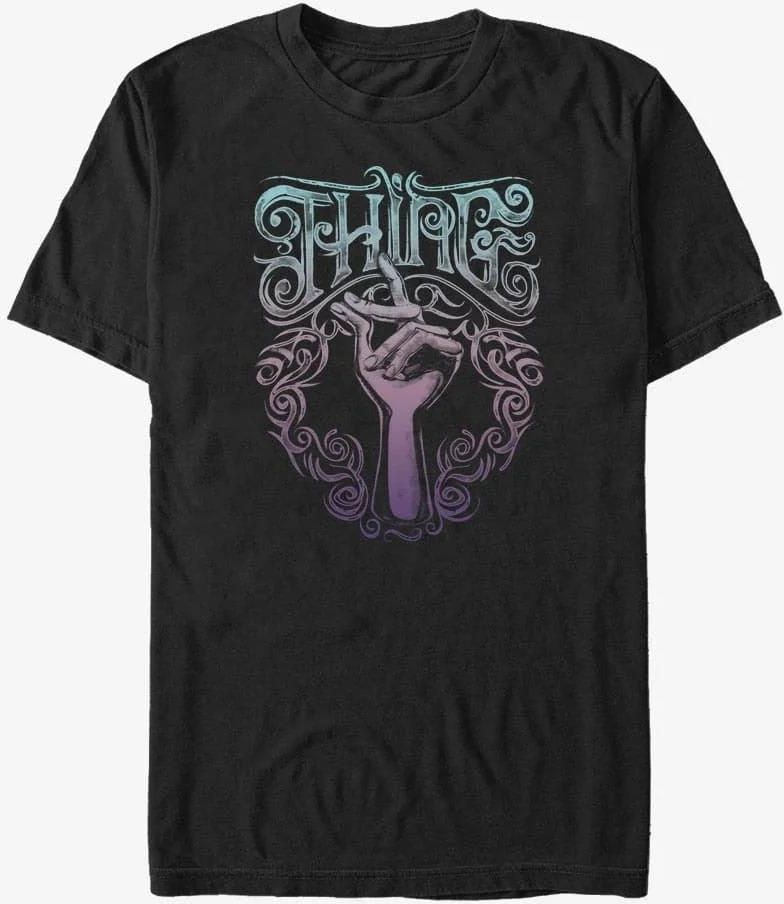 Queens MGM The Addams Family - Thing Snap Unisex T-Shirt Black - Ceny i ...