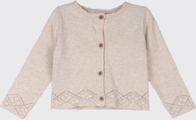 Sweter rozpinany beżowy z ażurowym splotem - Ceny i opinie - Ceneo.pl