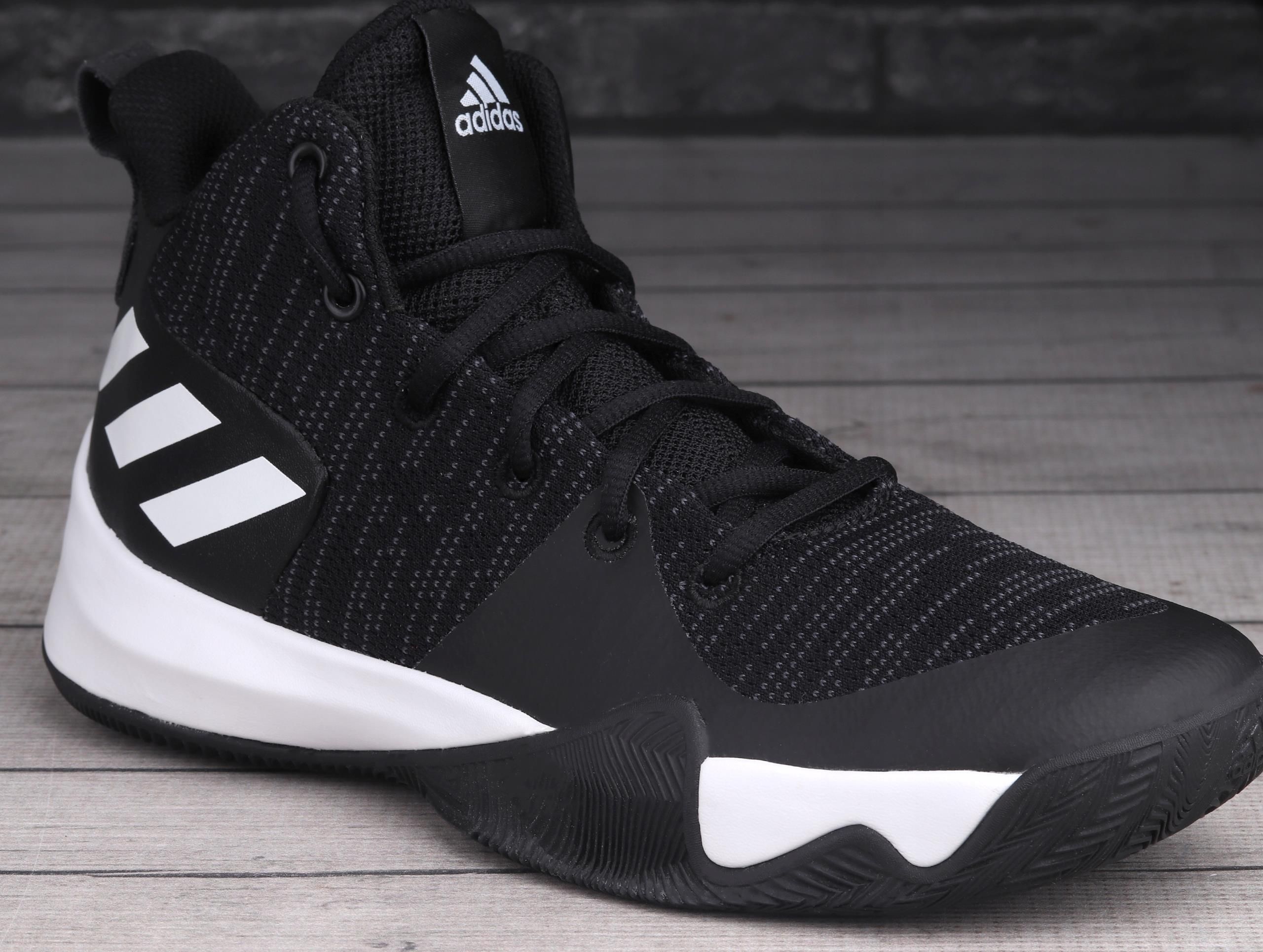 Buty męskie, sportowe, wysokie Adidas Explosive Flash Black/white ...