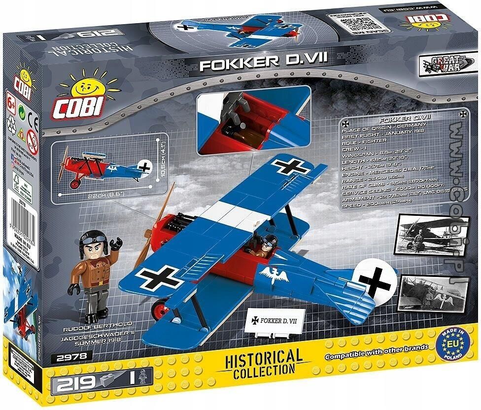 Cobi 2978 Mała Armia Fokker D.Vii Myśliwiec - ceny i opinie - Ceneo.pl