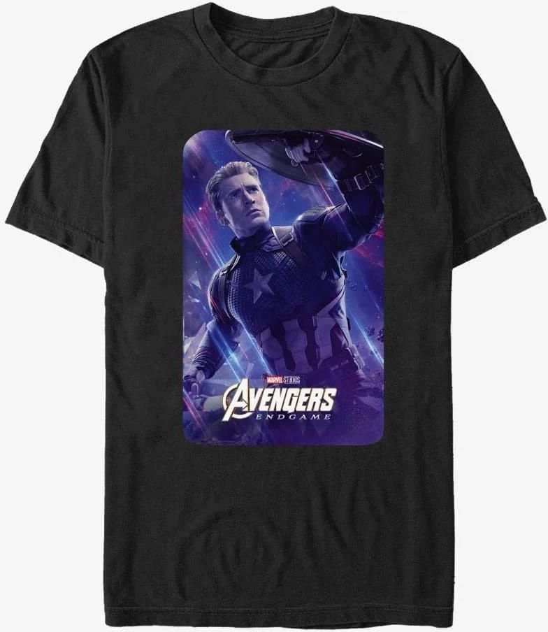 Queens Marvel Avengers: Endgame - Space Rodgers Unisex T-Shirt Black ...