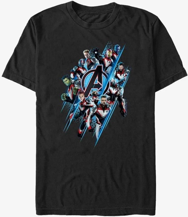 Queens Marvel Avengers: Endgame - Avengers Suit up Unisex T-Shirt Black ...