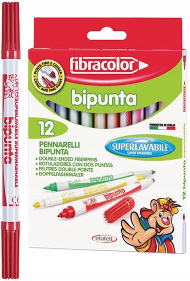 Fibracolor Pisaki Dwustronne Double Point X12 Kartonik - Ceny i opinie ...