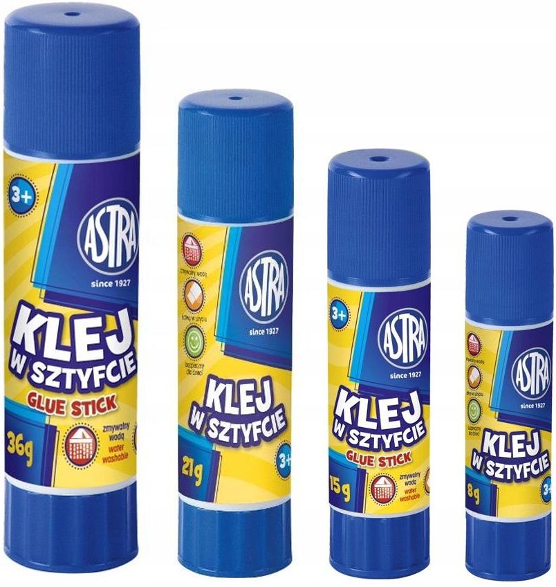 Astra 4 X Klej W Sztyfcie Astra: 36G 21G 15G 8G Mix - Ceny i opinie - Ceneo.pl