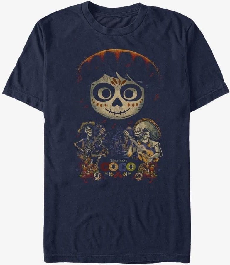 Queens Pixar Coco - Coco Poster Unisex T-Shirt Navy Blue - Ceny i ...