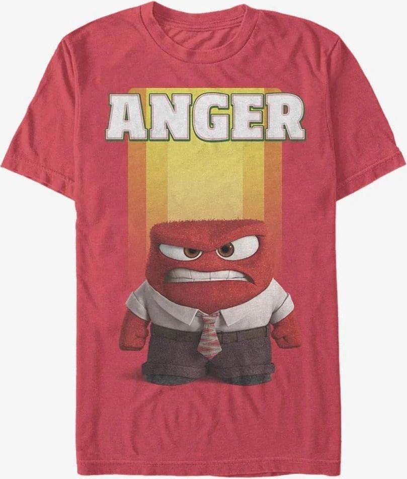 Queens Pixar Inside Out - Anger Unisex T-Shirt Red - Ceny i opinie ...