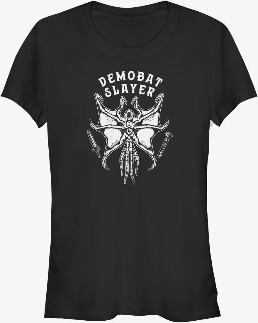Queens Netflix Stranger Things - Demobat Slayer Women's T-Shirt Black ...