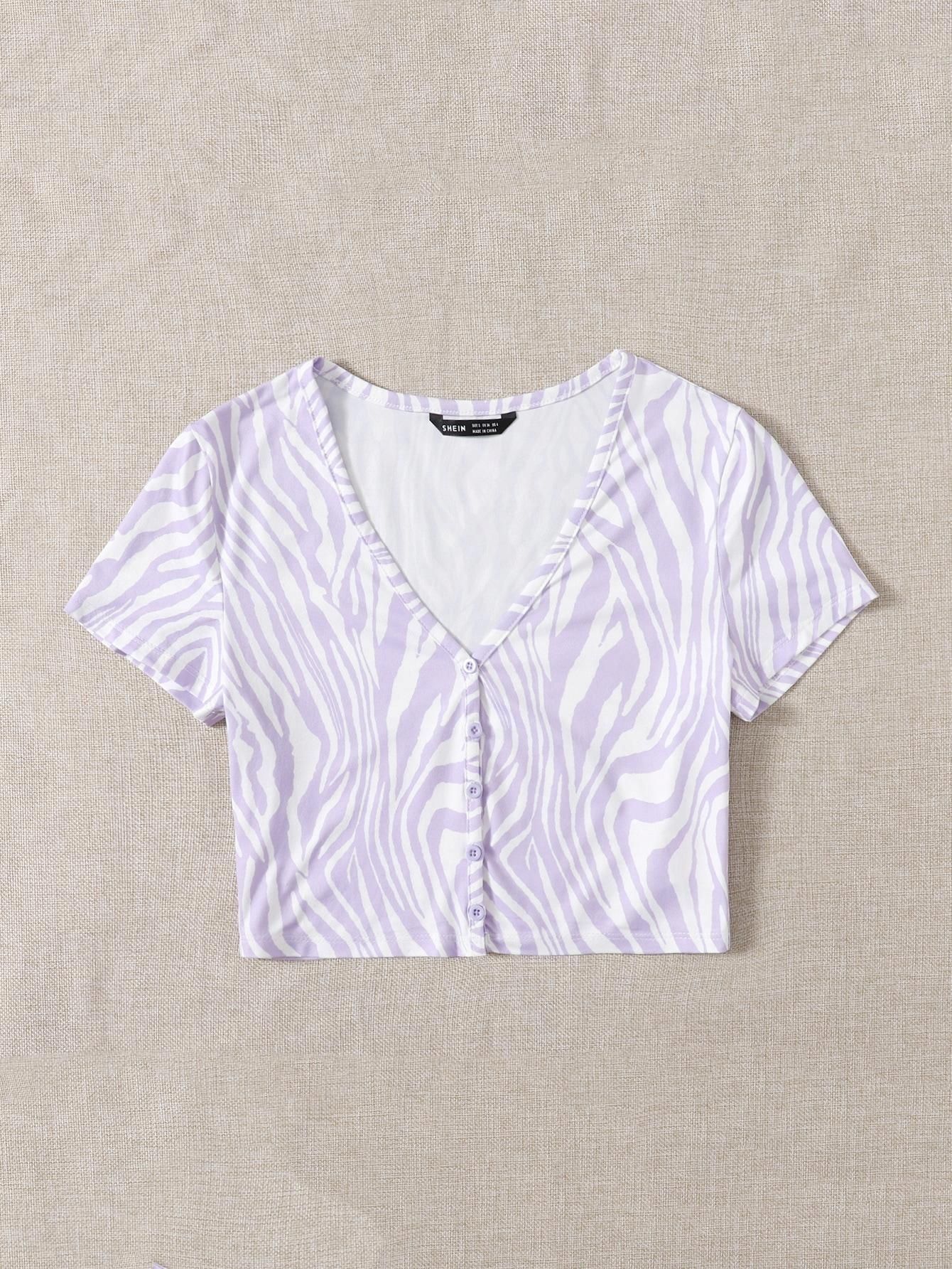 Top Zebra Guziki M EC41310 *shein Crop - Ceny i opinie - Ceneo.pl