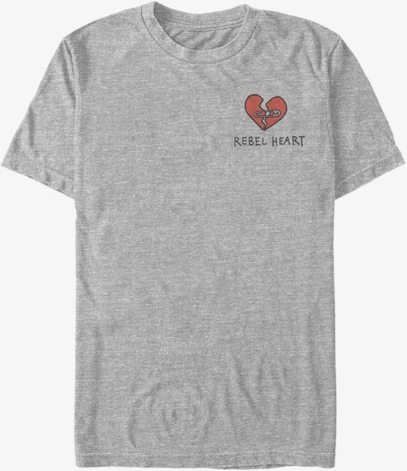 Queens Disney Classics DNCA - REBEL HEART Unisex T-Shirt Heather Grey ...