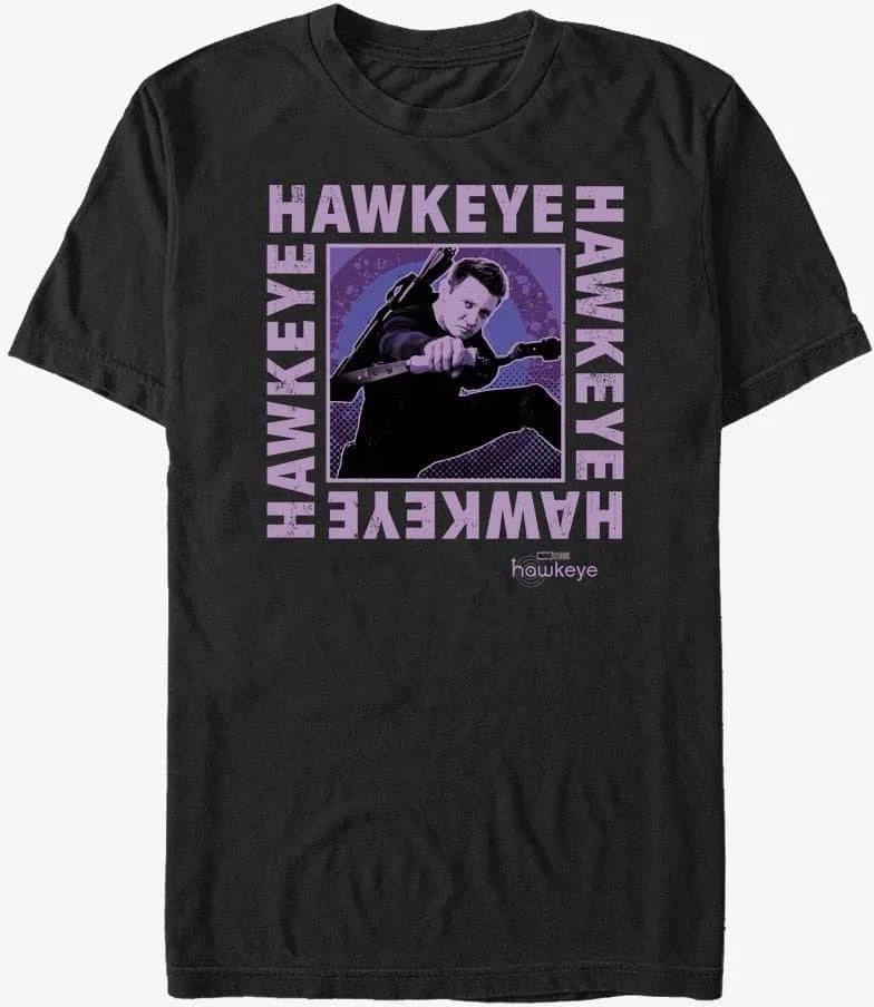 Queens Marvel Hawkeye - Hawkeye Text Box Unisex T-Shirt Black - Ceny i ...