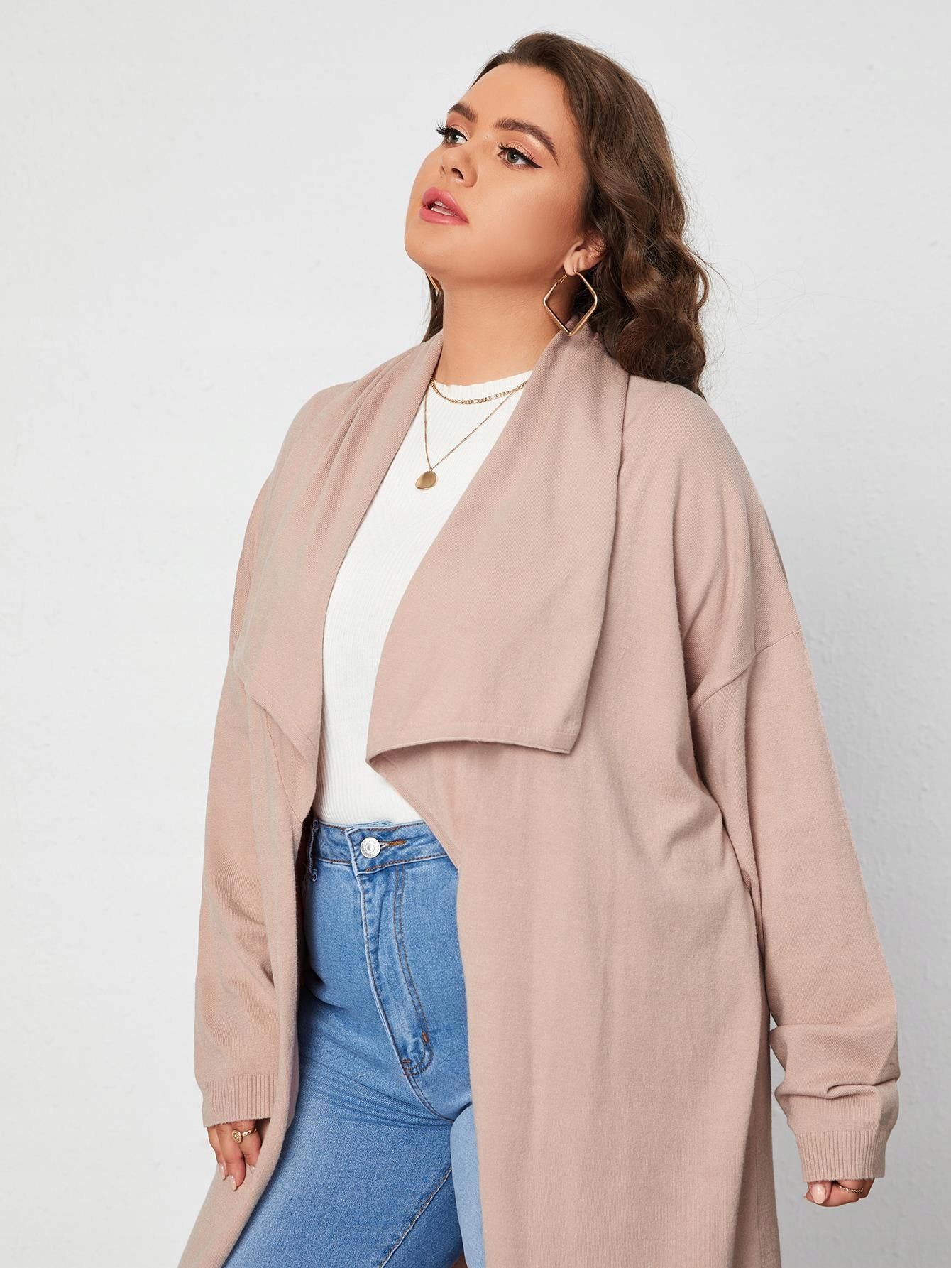 Długi Kardigan XXL KC17312 *shein - Ceny i opinie - Ceneo.pl