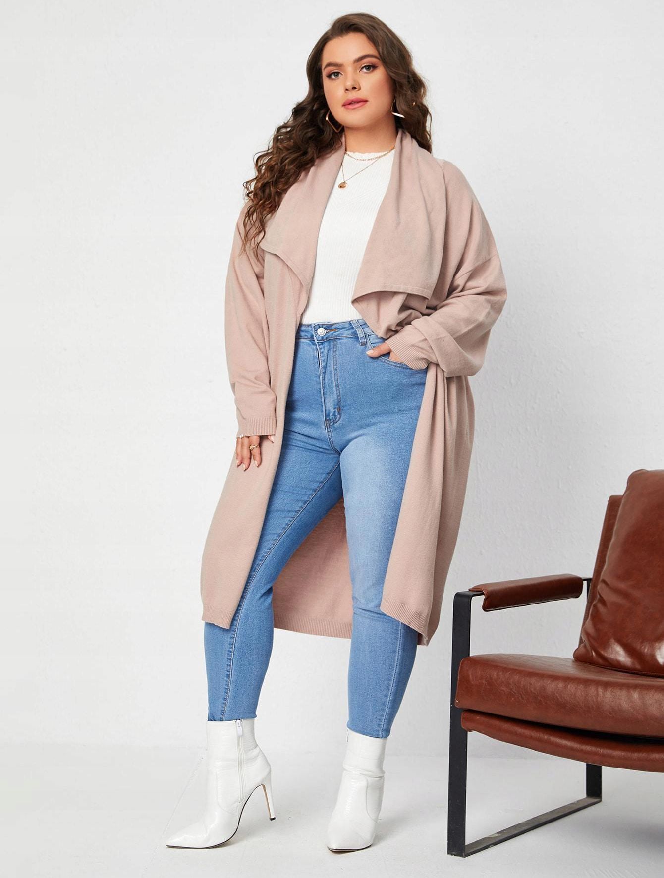 Długi Kardigan XXL KC17312 *shein - Ceny i opinie - Ceneo.pl