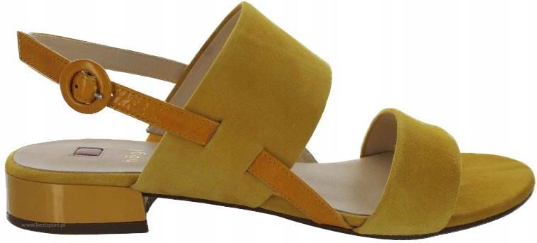 HOGL Sandały damskie żółte skórzane 37 - Ceny i opinie - Ceneo.pl