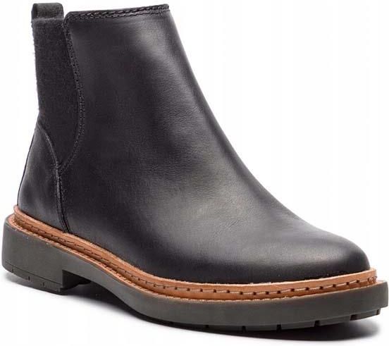 Botki Clarks TRACE FALL czarne skórzane 36 - Ceny i opinie - Ceneo.pl