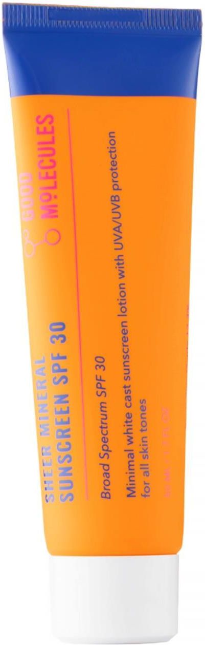 Good Molecules Sheer Mineral Sunscreen Spf30 Krem Przeciwsłoneczny 50Ml ...