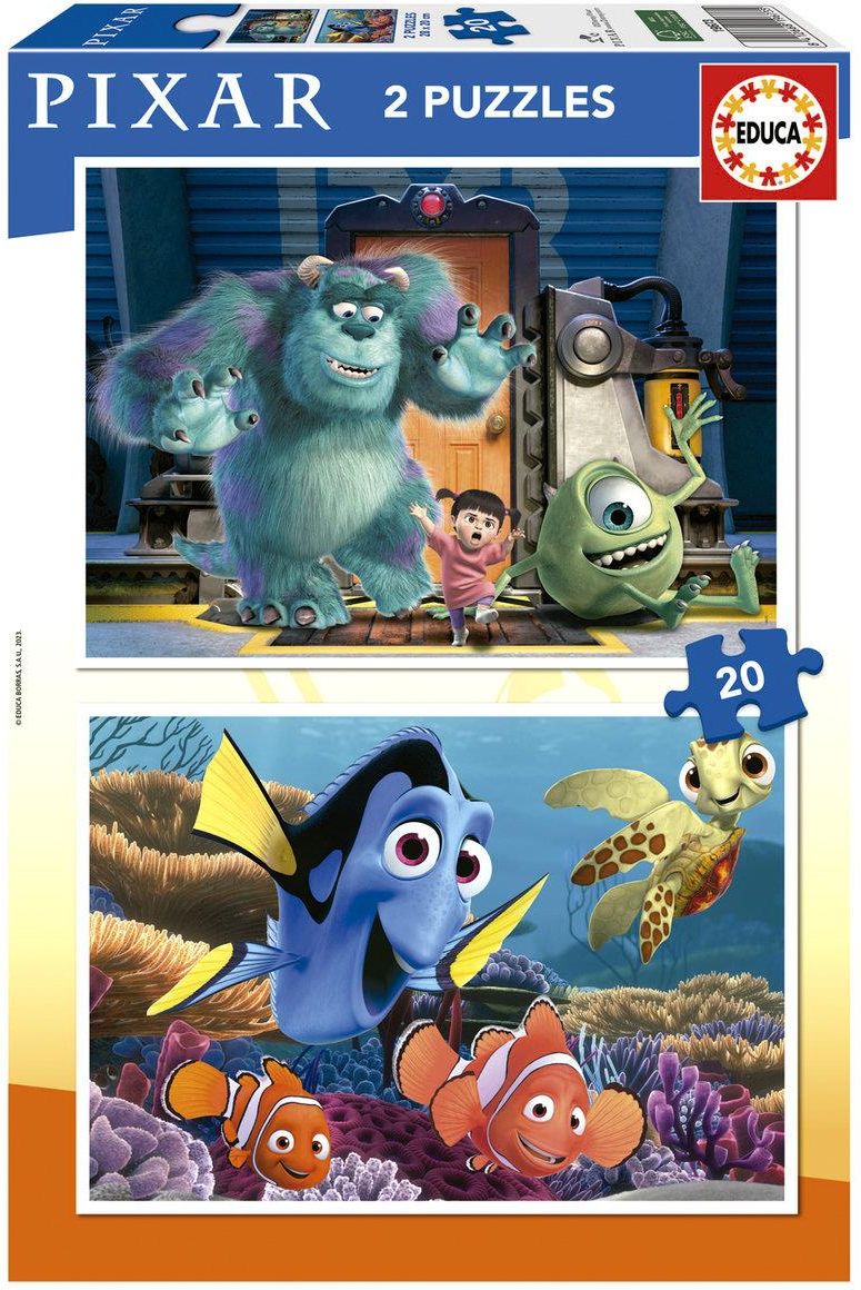 Educa Puzzle Disney Potwory I Spółka Gdzie Jest Nemo 2W1 - Ceny i ...