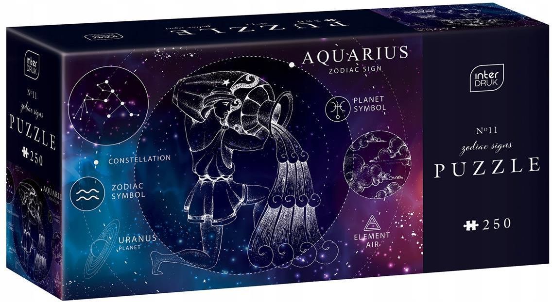 Interdruk Puzzle 250El. Zodiac Signs 11 Aquarius - Ceny i opinie - Ceneo.pl