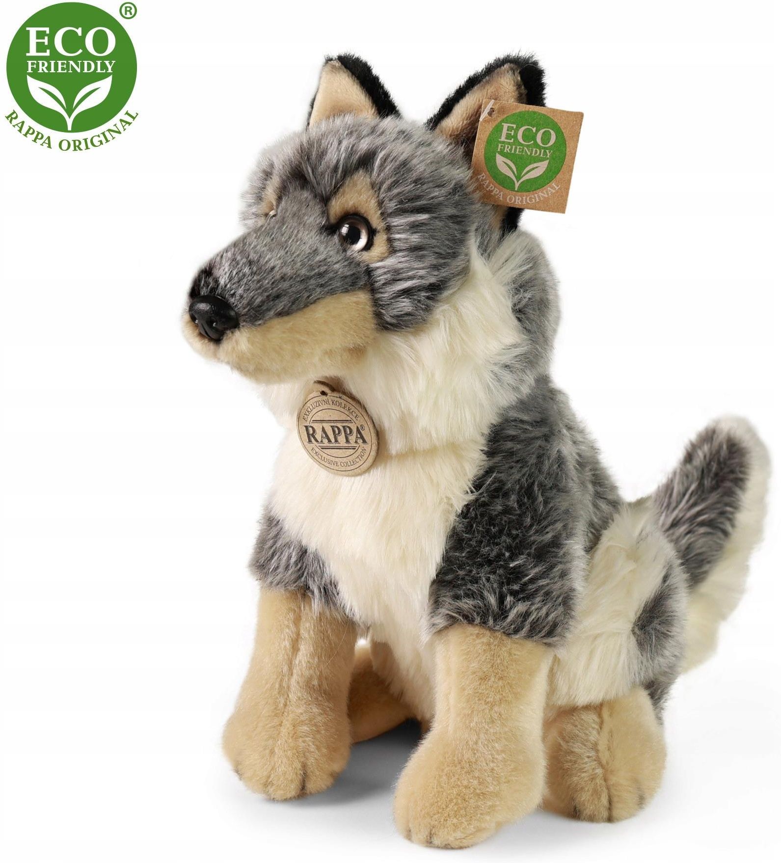 Rappa Wilk Maskotka Realistyczny Siedzący Wolf Plush Eco - Ceny i ...