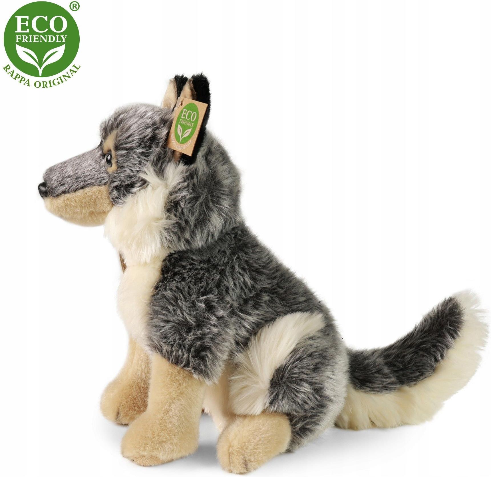 Rappa Wilk Maskotka Realistyczny Siedzący Wolf Plush Eco - Ceny i ...