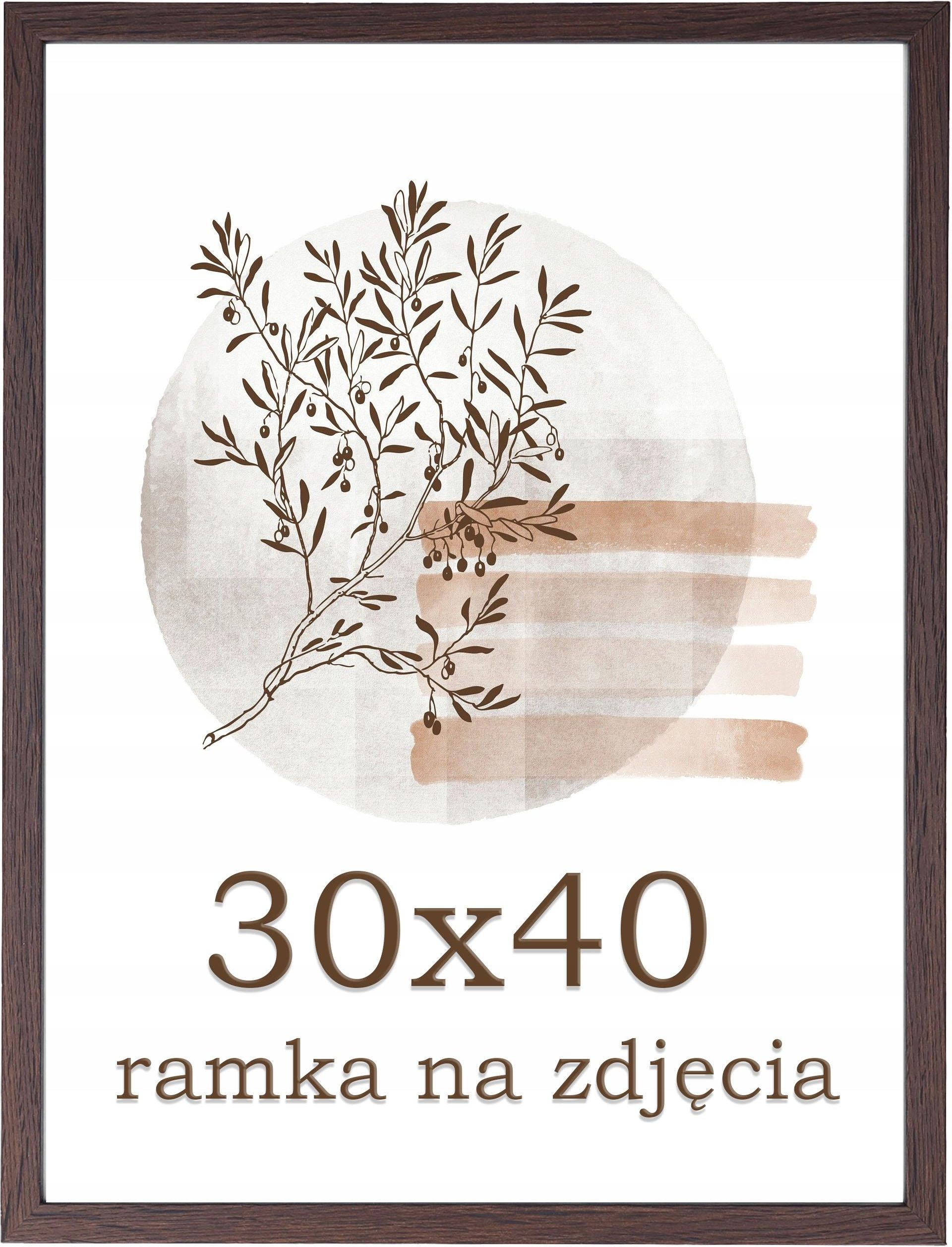Ramka tradycyjna Foto Ramka 30X40 Ramki Na Zdjęcia Wenge Rama - Ceny i ...