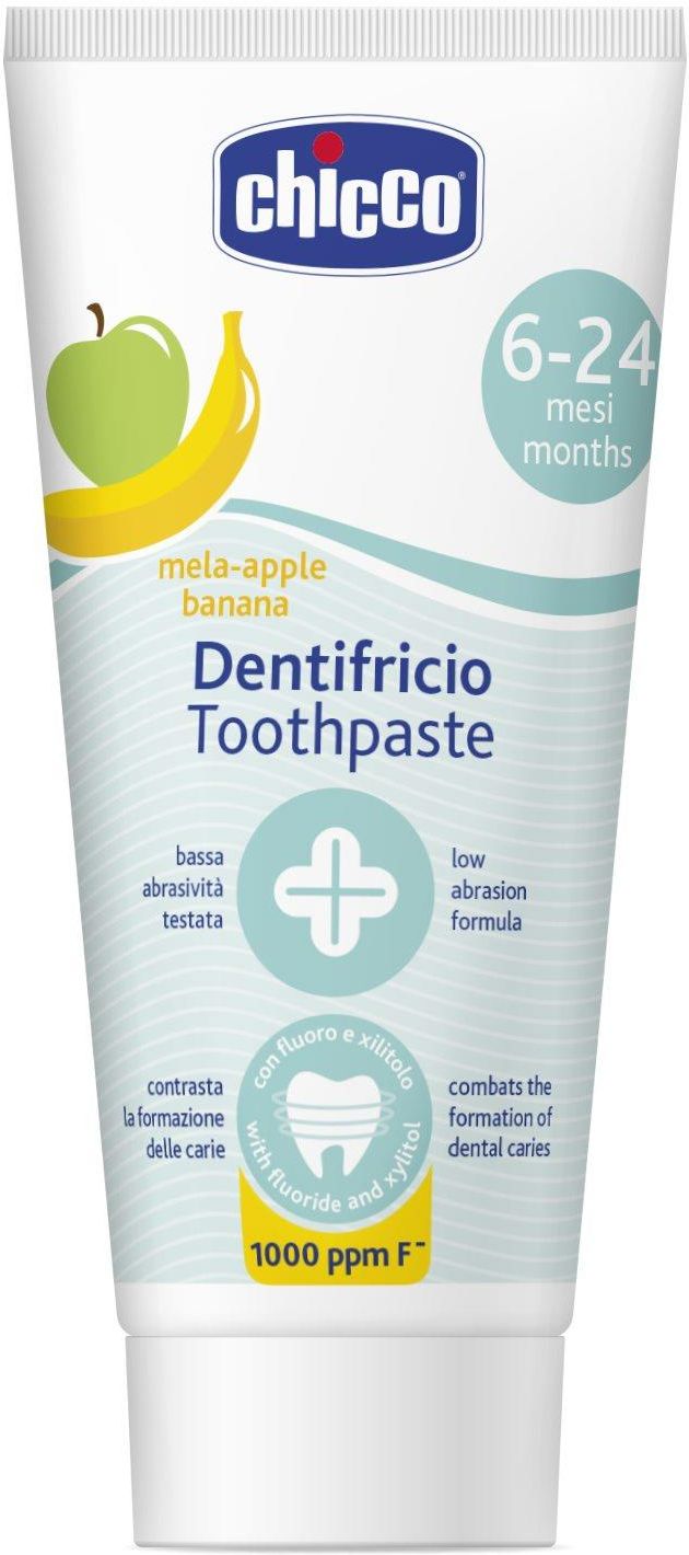 Chicco Pasta Do Zębów Dla Dzieci Z Fluorem Jabłkowo-Bananowa 50Ml ...