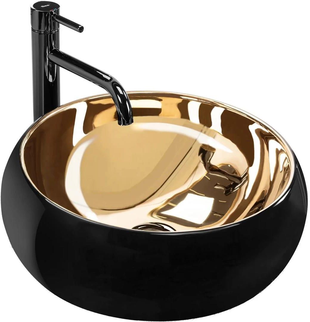 Umywalka Rea Luna Gold/Black REAU3306 - Opinie i ceny na Ceneo.pl