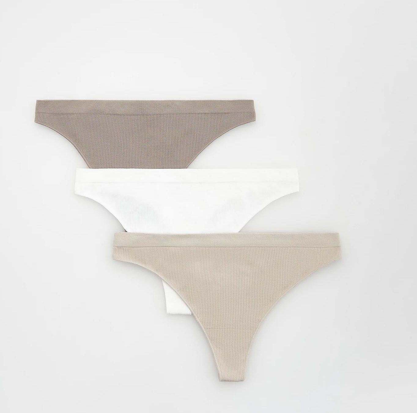 Reserved - Majtki typu stringi 3 pack - Beżowy - Ceny i opinie - Ceneo.pl