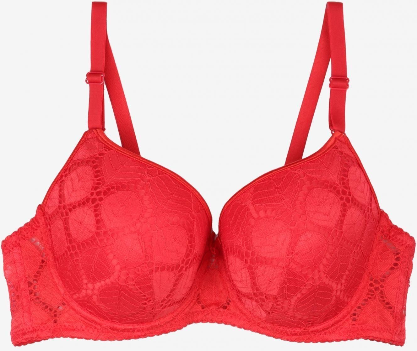 Born2Be Czerwony Biustonosz damski 85C Full Cup - Ceny i opinie - Ceneo.pl