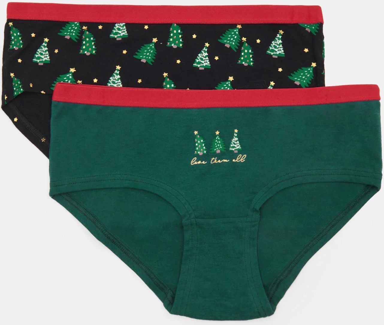 Sinsay - Majtki hipster 2 pack - Zielony - Ceny i opinie - Ceneo.pl