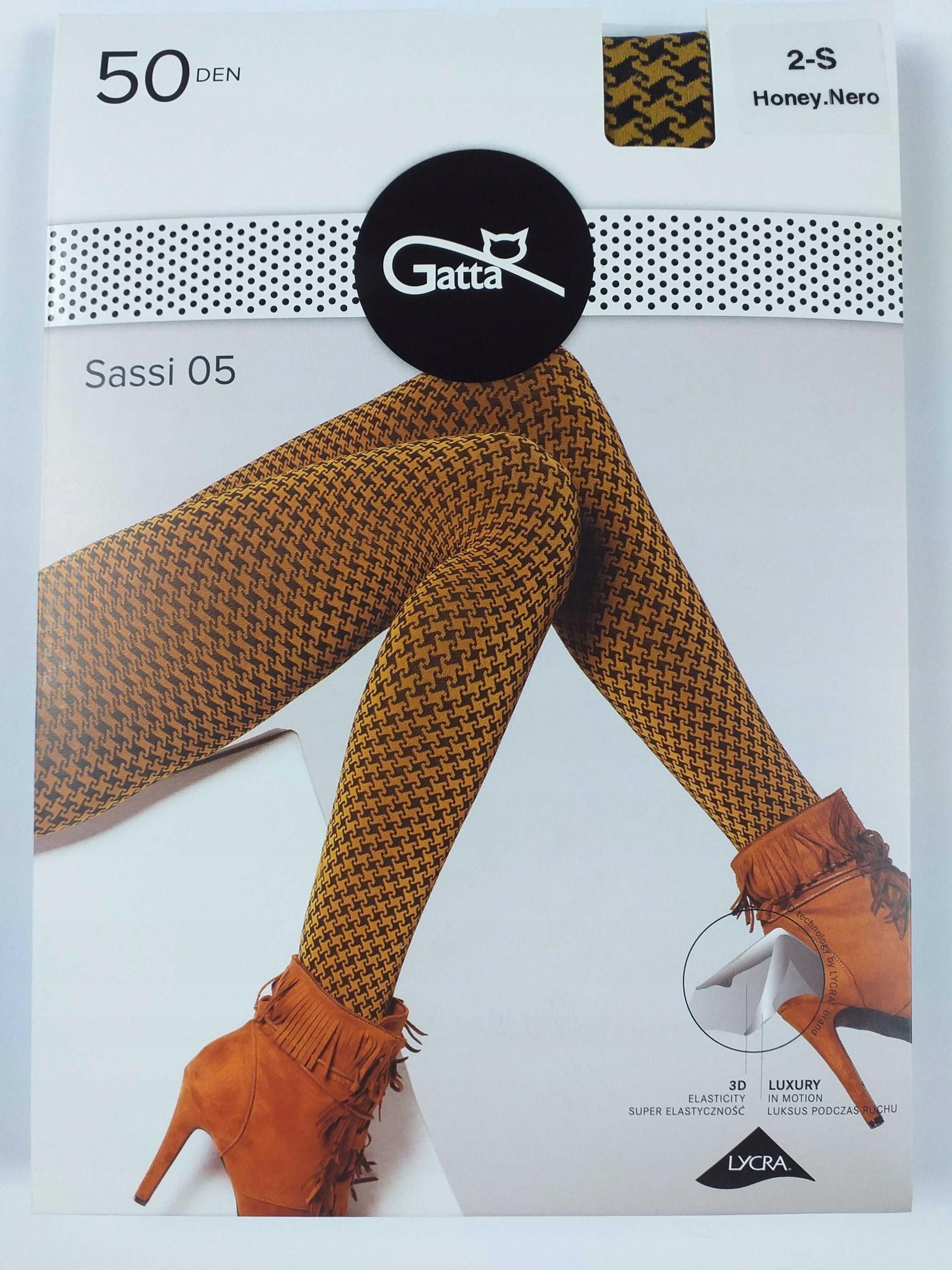 Gatta Sassi Rajstopy dam. wz.05/2-S/Honey.Nero - Ceny i opinie - Ceneo.pl
