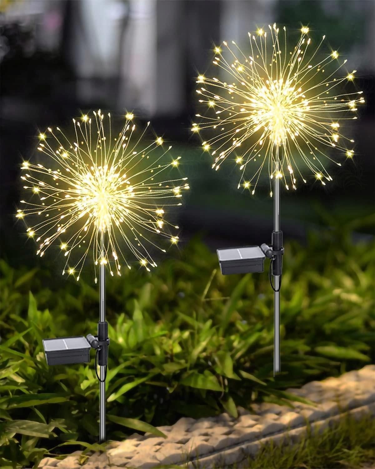 Joysing Lampy Solarne Ogrodowe Światełka Zewnętrzne Wbijane 120 Led ...