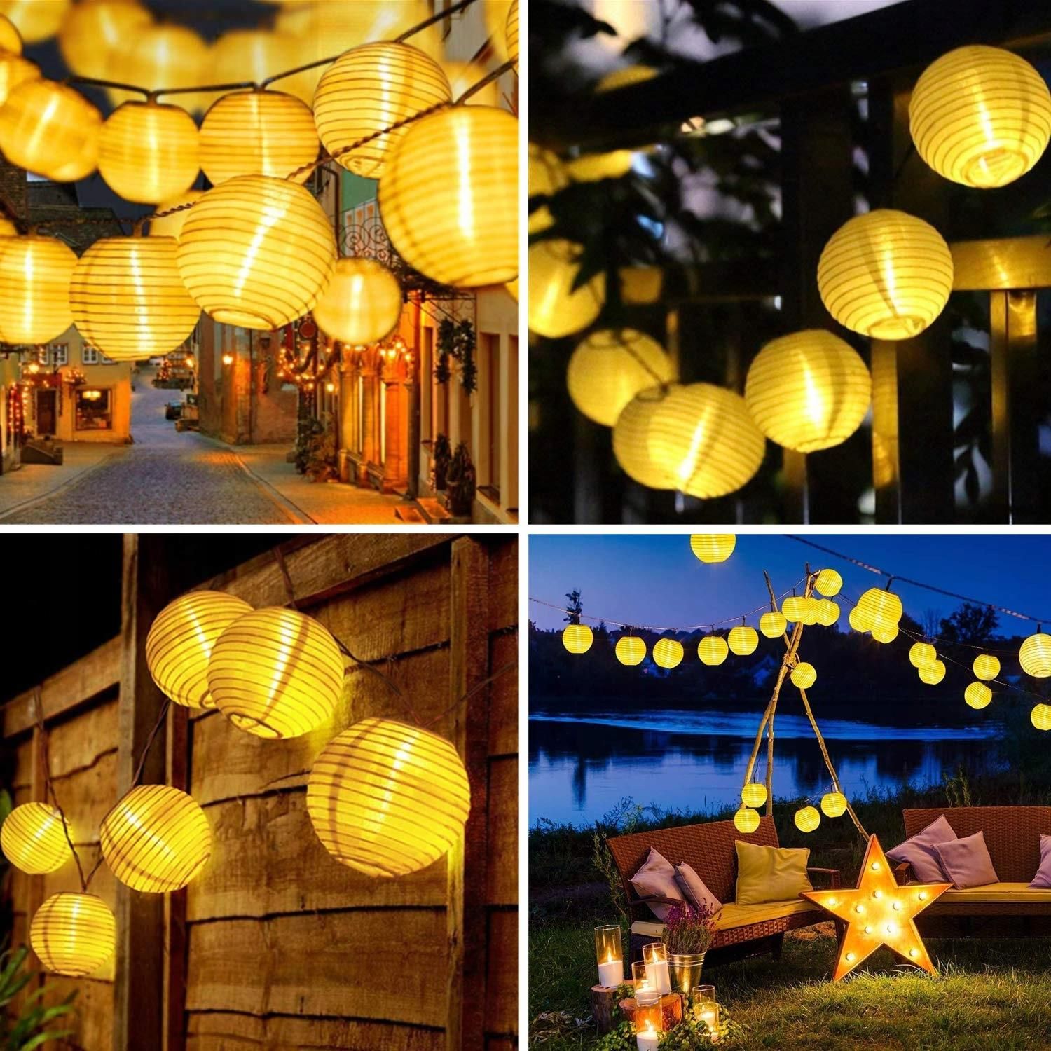 Brizlabs Lampiony Solarne Lampki 30 Led Girlanda Brizlab Lampion ...