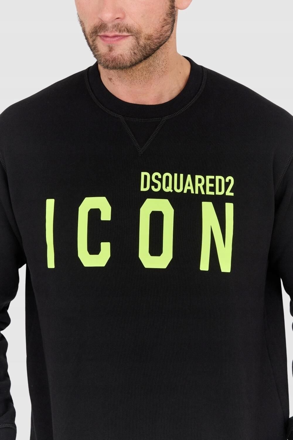 DSQUARED2 Czarna bluza z neonowym logo Icon L - Ceny i opinie - Ceneo.pl
