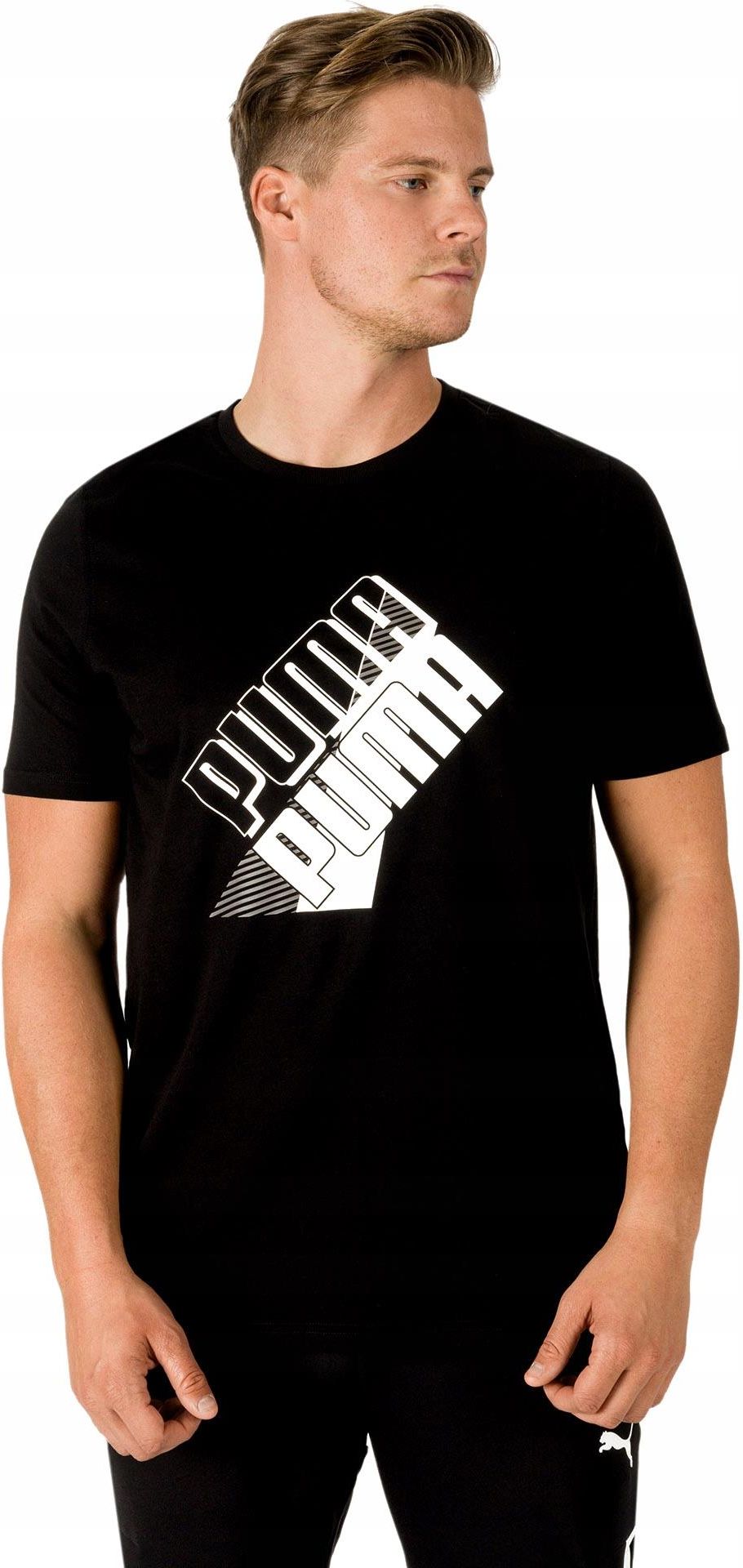 Koszulka treningowa męska Puma Power Logo Tee M - Ceny i opinie - Ceneo.pl