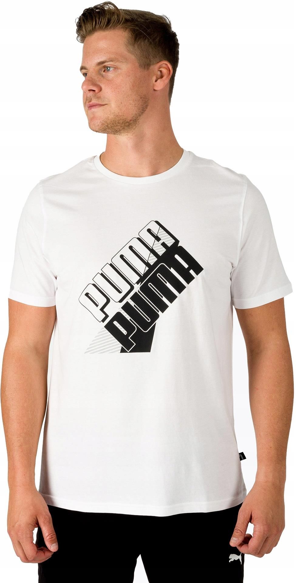 Koszulka treningowa męska Puma Power Logo Tee L - Ceny i opinie - Ceneo.pl