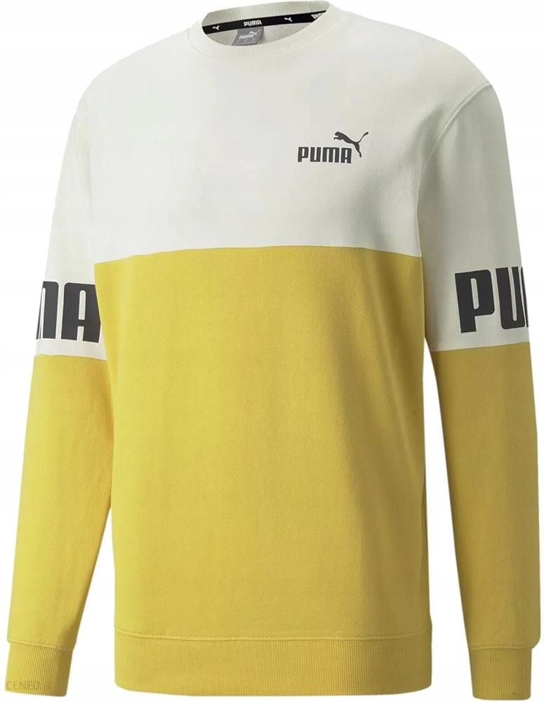 Puma Bluza Męska Power ColorBlock Crew Żółta XXL - Ceny i opinie - Ceneo.pl