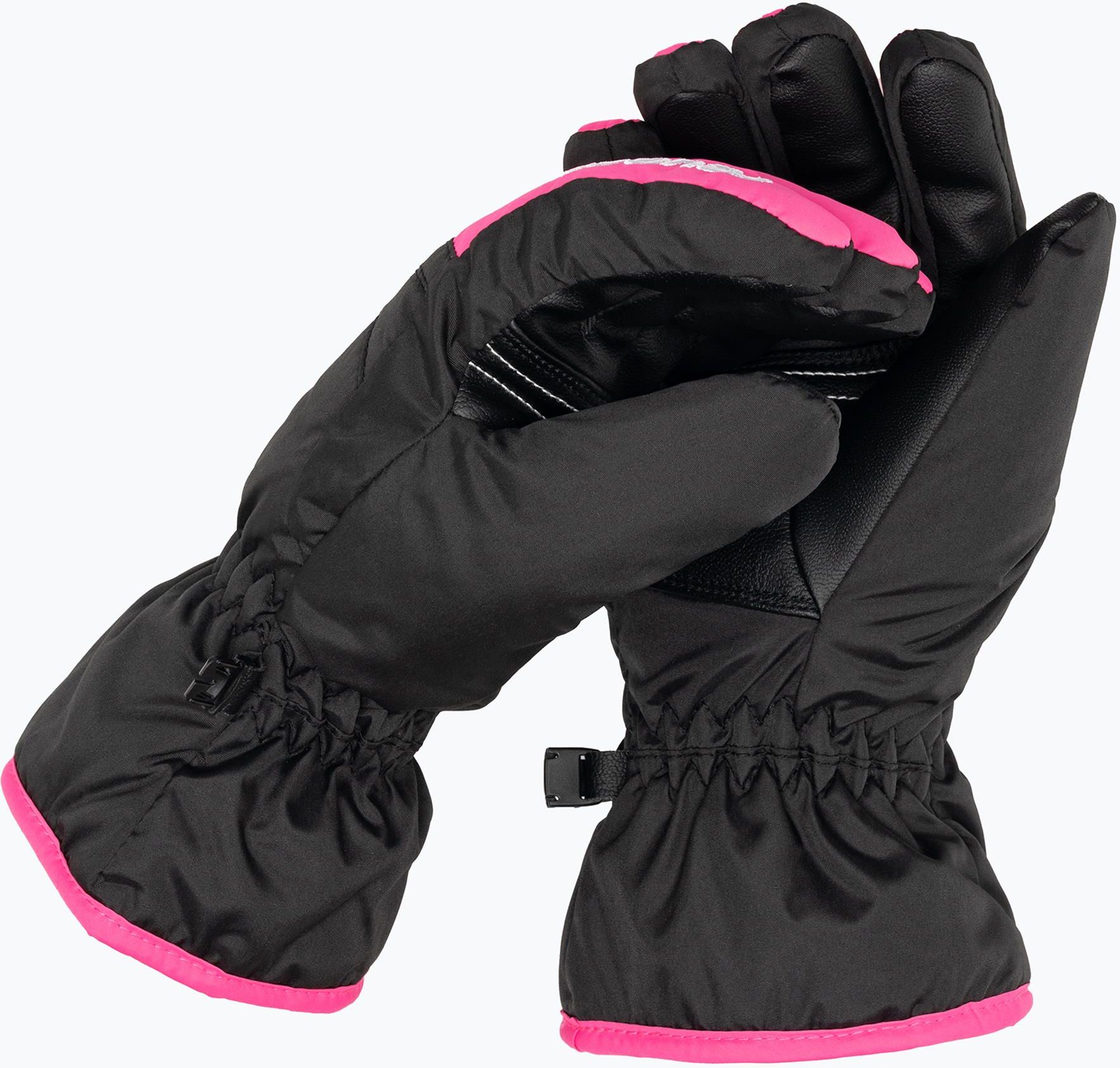 Rękawice Narciarskie Dziecięce Reusch Alan Black/Pink Glo - Ceny i opinie - Ceneo.pl