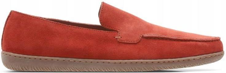 Clarks Mokasyny męskie rudo-czerwone skórzane Saltash Free 44 - Ceny i ...