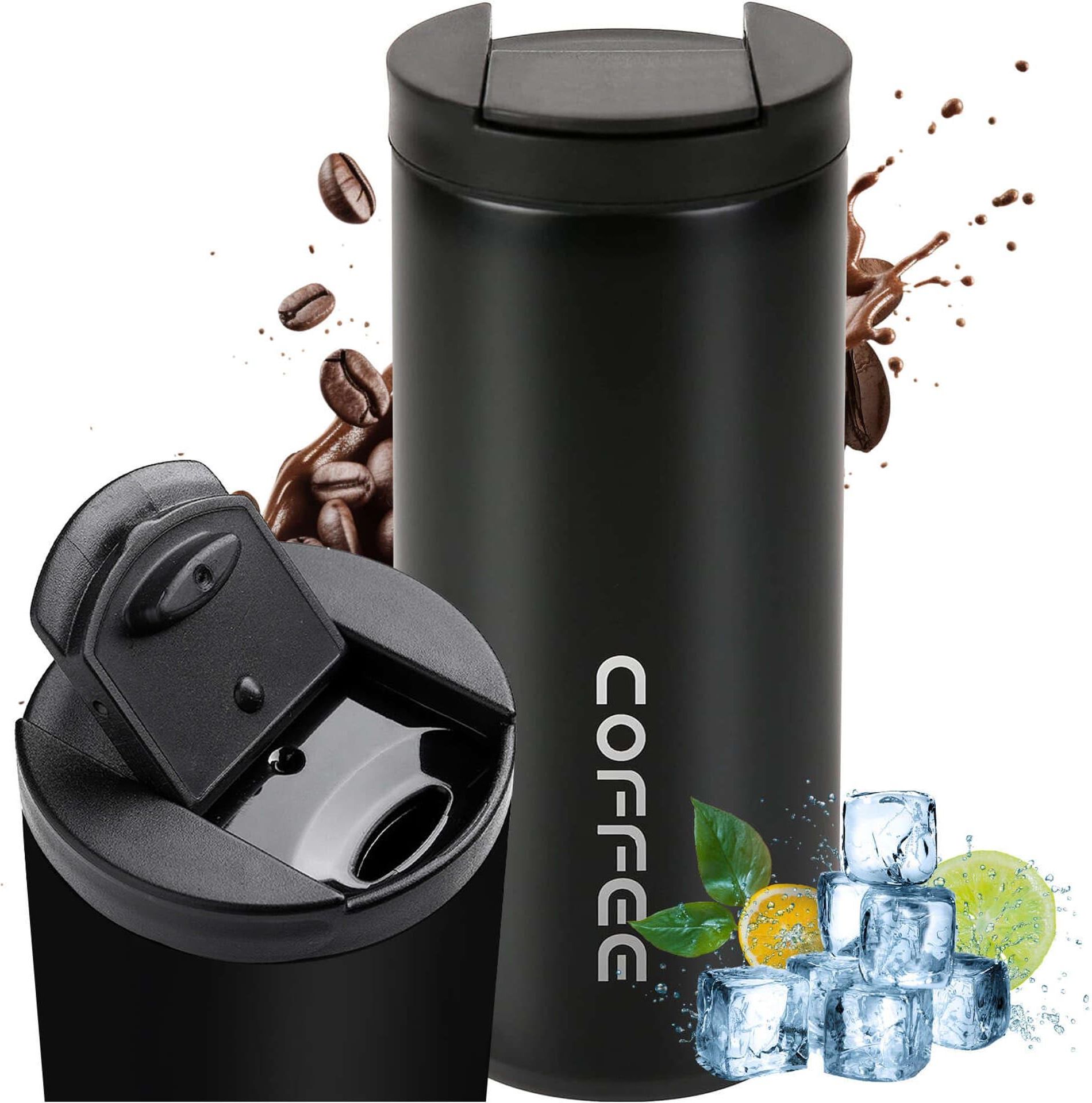 Alogy Termos Kubek Termiczny Butelka Bidon 400Ml Stalowy Czarny - Ceny i opinie - Ceneo.pl